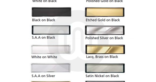 Post Port 10” Letterplate – 40-80mm Thickness