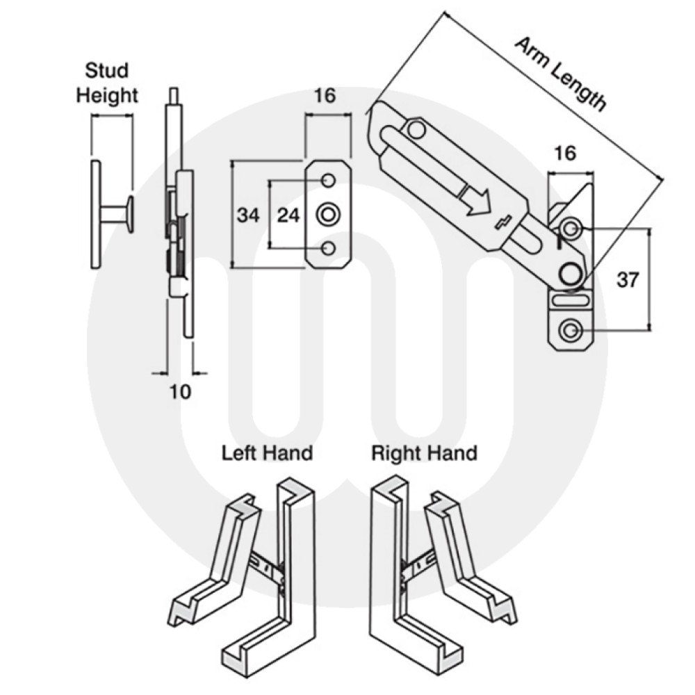 Locking Hook & Stub Restrictor
