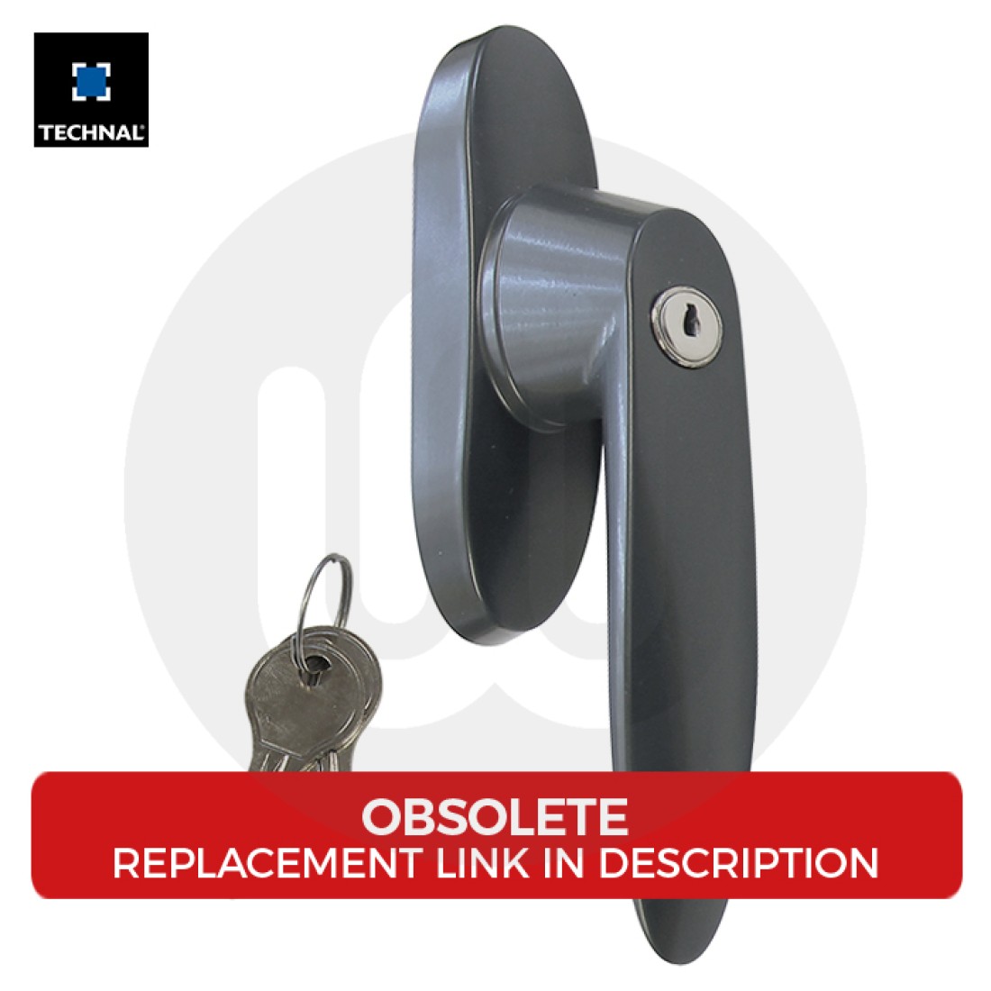 Technal Peg Window Handle - Locking