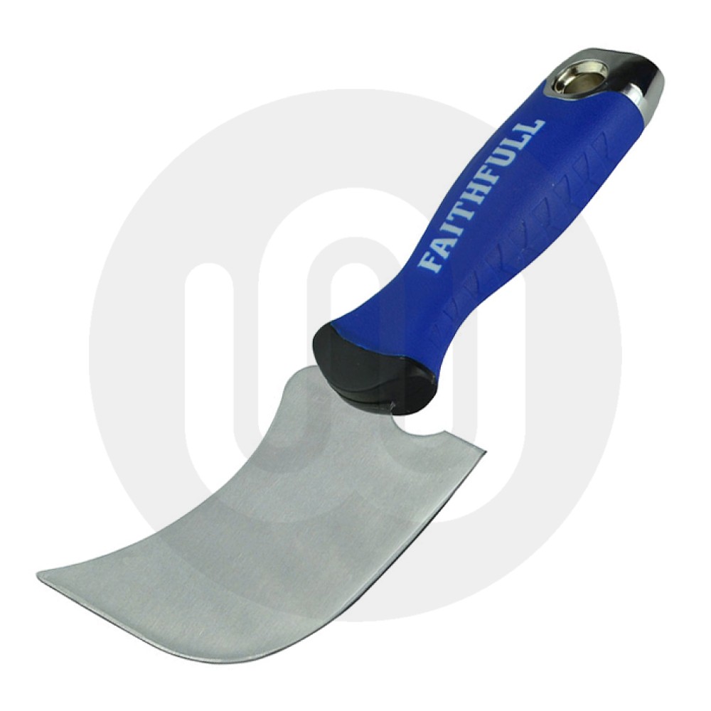 Faithfull Soft-Grip Window Knife - Quarter Moon