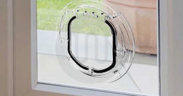 Large Cat / Small Dog Flap for Glass Panels