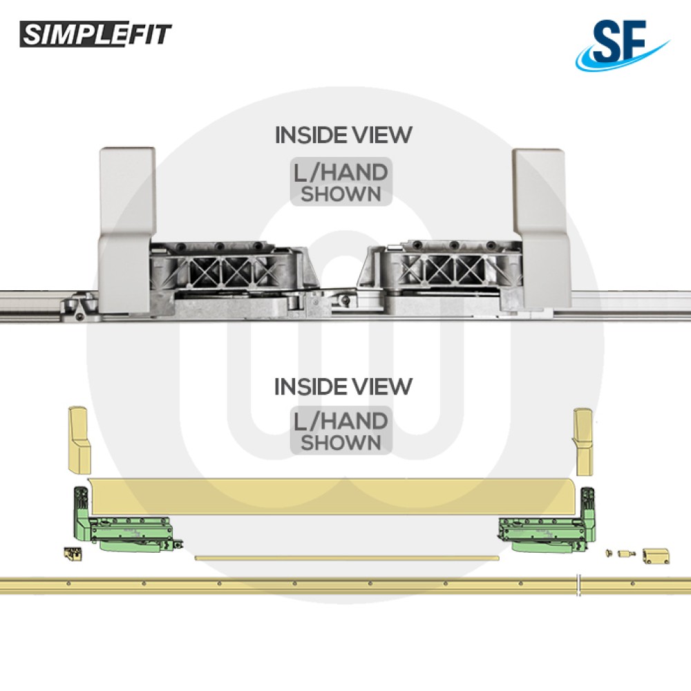 OUR LOWEST PRICE YET: Simplefit Tilt & Slide Bottom Track & Wheel Kit