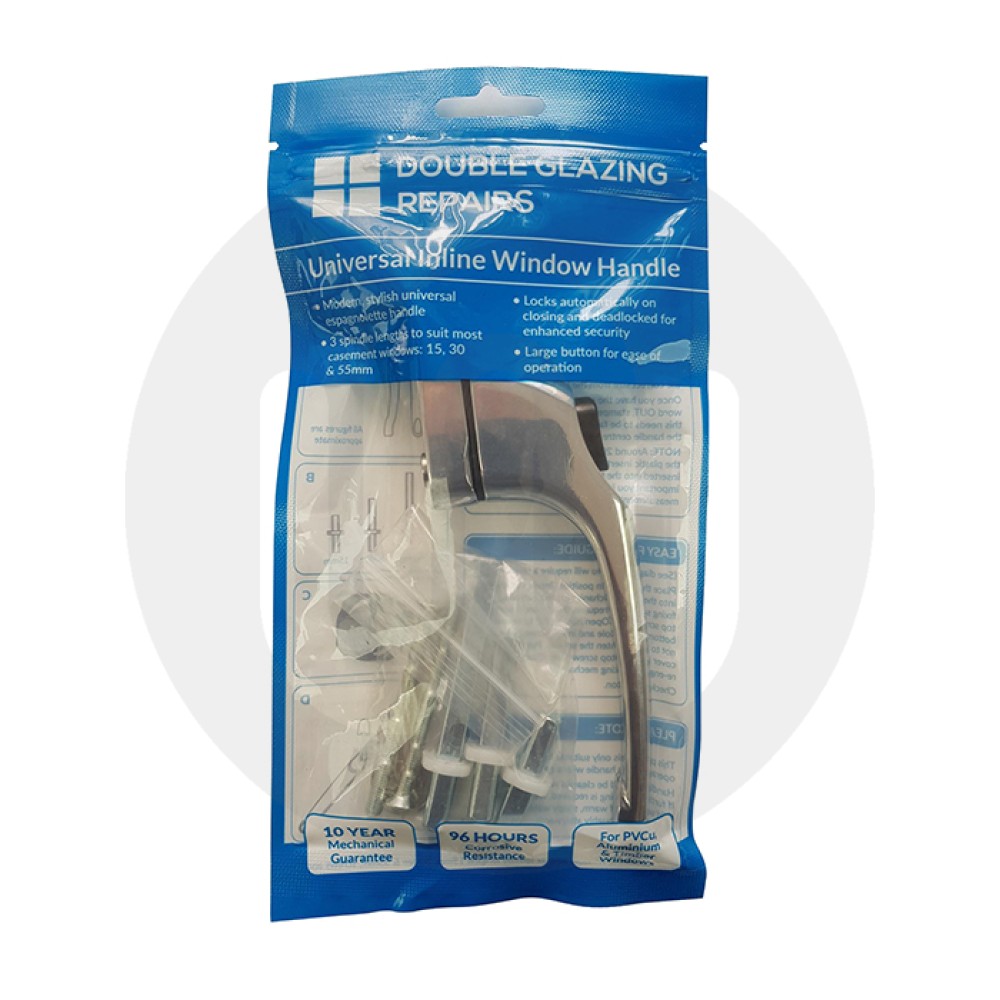 Simplefit Bagged Inline Espag Window Handle With 3 Spindles