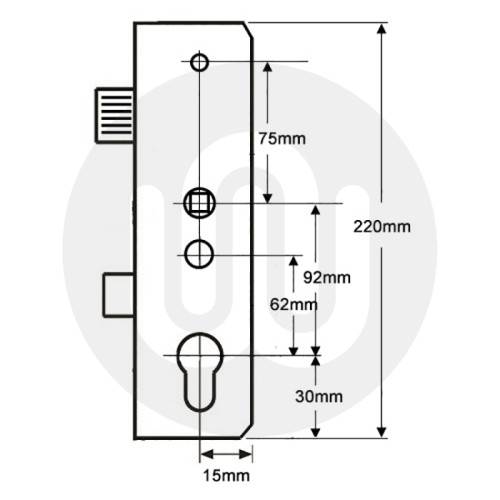 Centre Cases for UPVC Door Locks