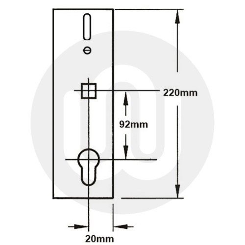 Centre Cases for UPVC Door Locks