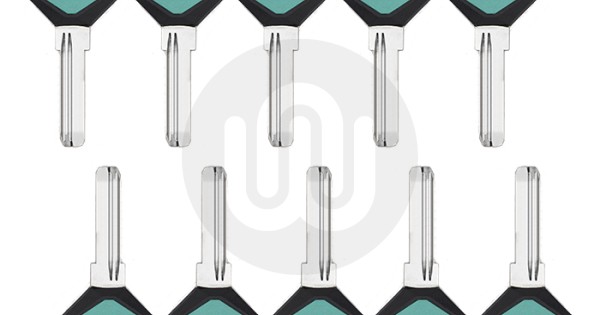 Avocet Pioneer Plus Euro Cylinder Key Blanks - Pack of 10