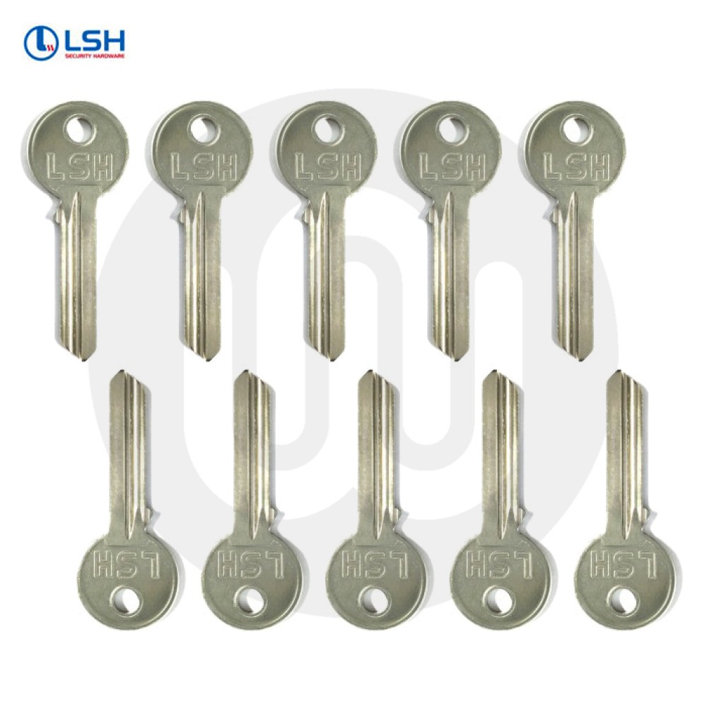 Standard Euro Cylinder Key Blanks - Pack of 10