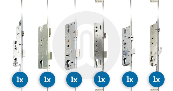 6x Mixed 3PLACEIT Locks Individually Hangable