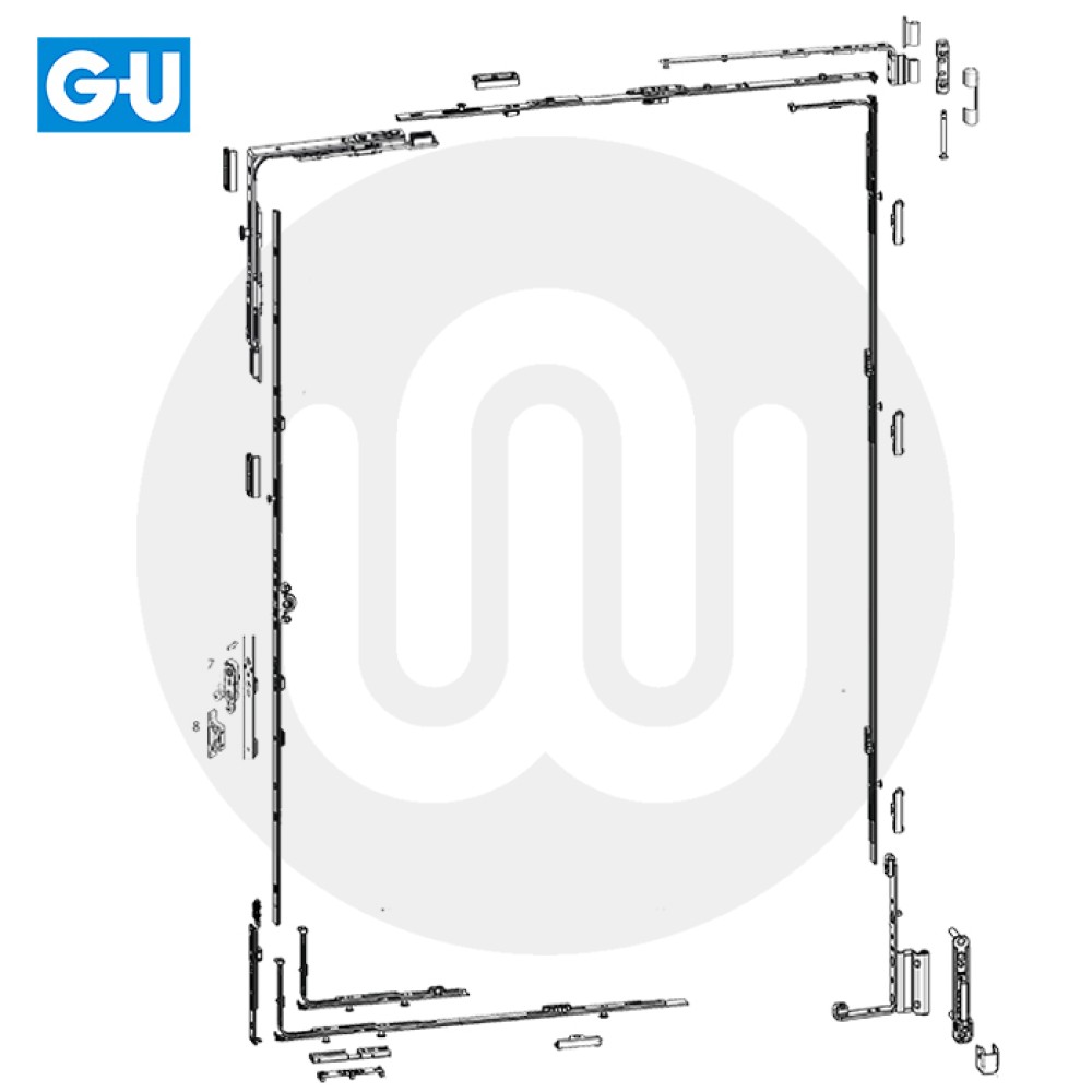 GU Uni Jet D Tilt & Turn Full System (Face Fix)