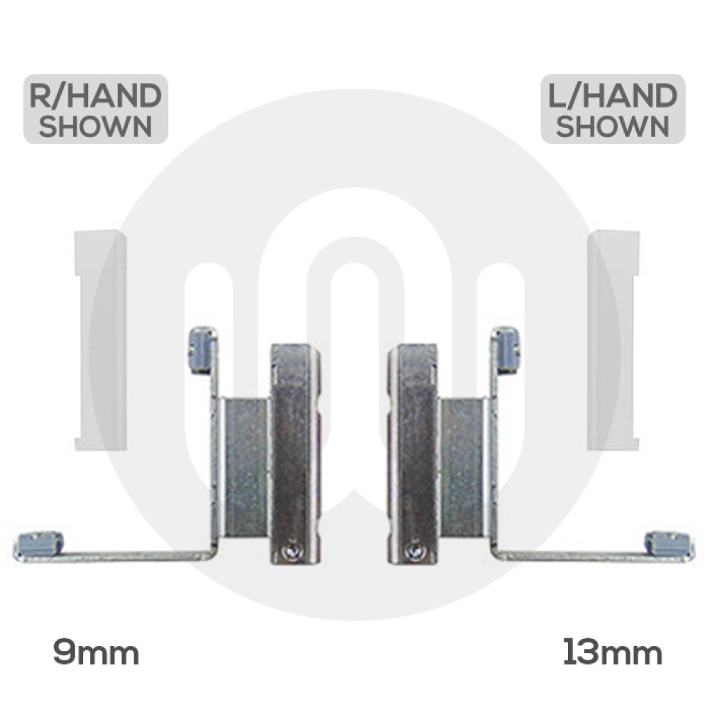GU Uni Jet D Rebated Bottom Corner Hinge & Cover