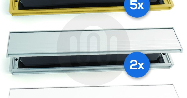 Slimline Letterboxes Mixed Pack of 10 - 40-80