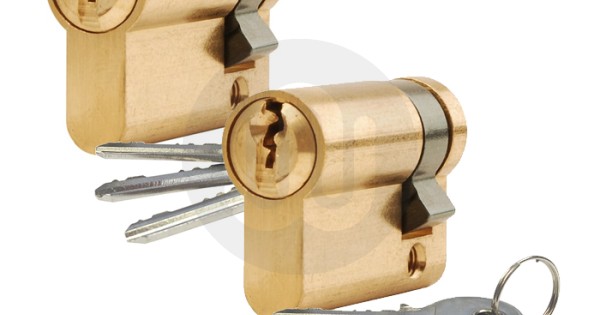 Standard Half Euro Cylinder - Keyed Alike Pair