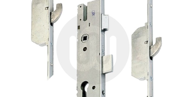 GU 2 Hook, Split Spindle, 20mm Faceplate Multipoint Door Lock.