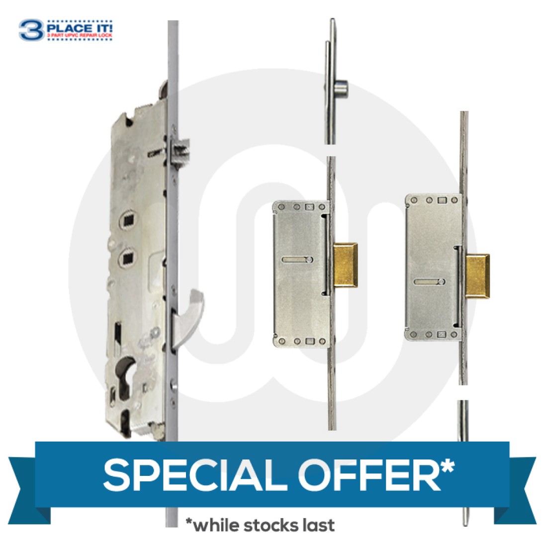 SPECIAL OFFER! Millenco Mantis 1 Style 3PLACEIT Lock - 2 Deadbolt 2 Roller