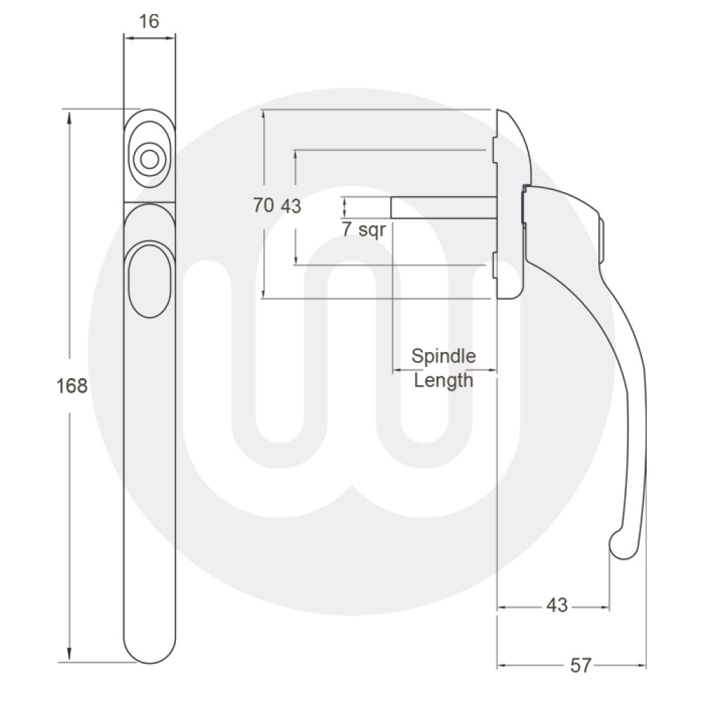 Simplefit by Fab & Fix Connoisseur Inline Non-Locking Espag Window ...