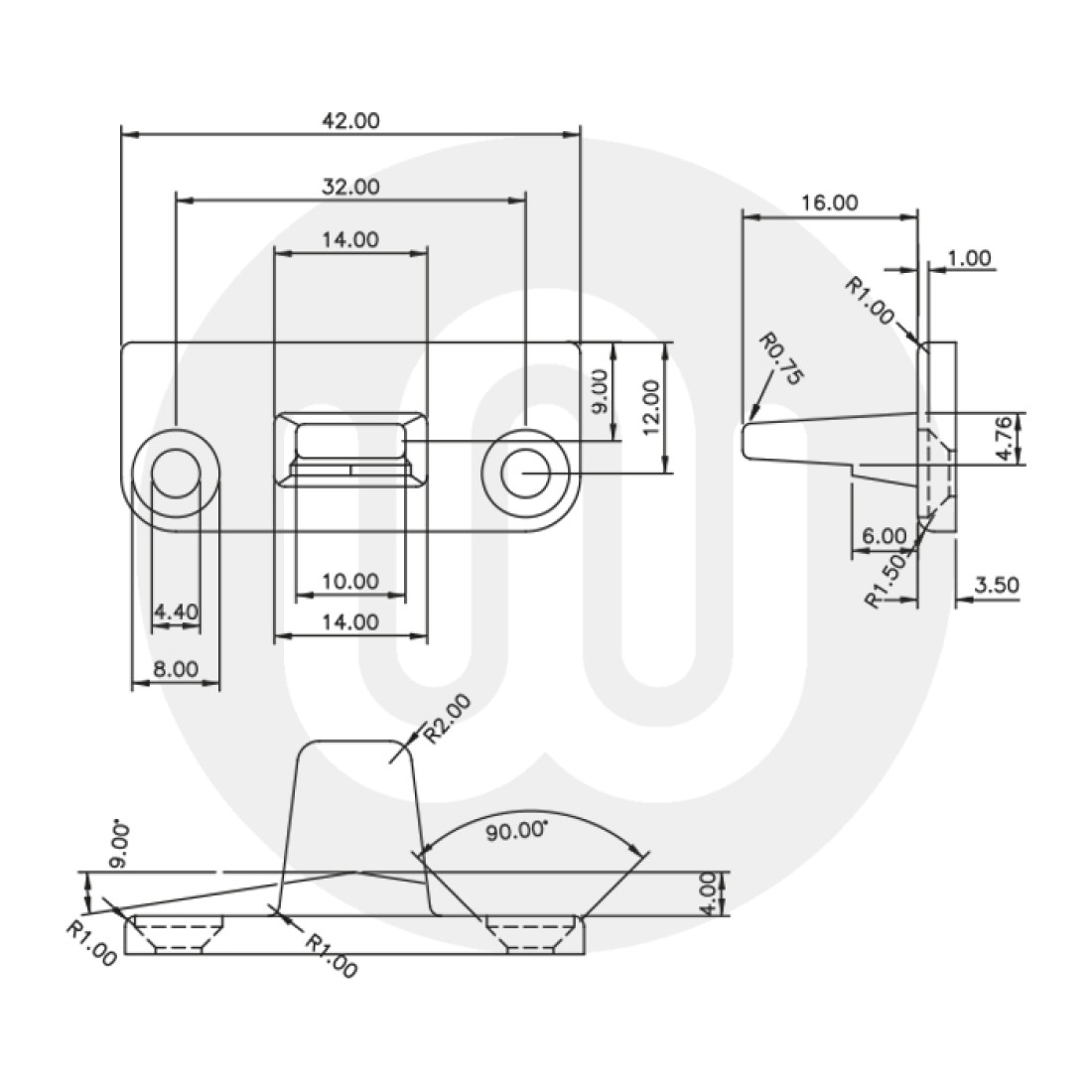 Simplefit by Fab & Fix Craftsman Casement Fastener Non-Locking