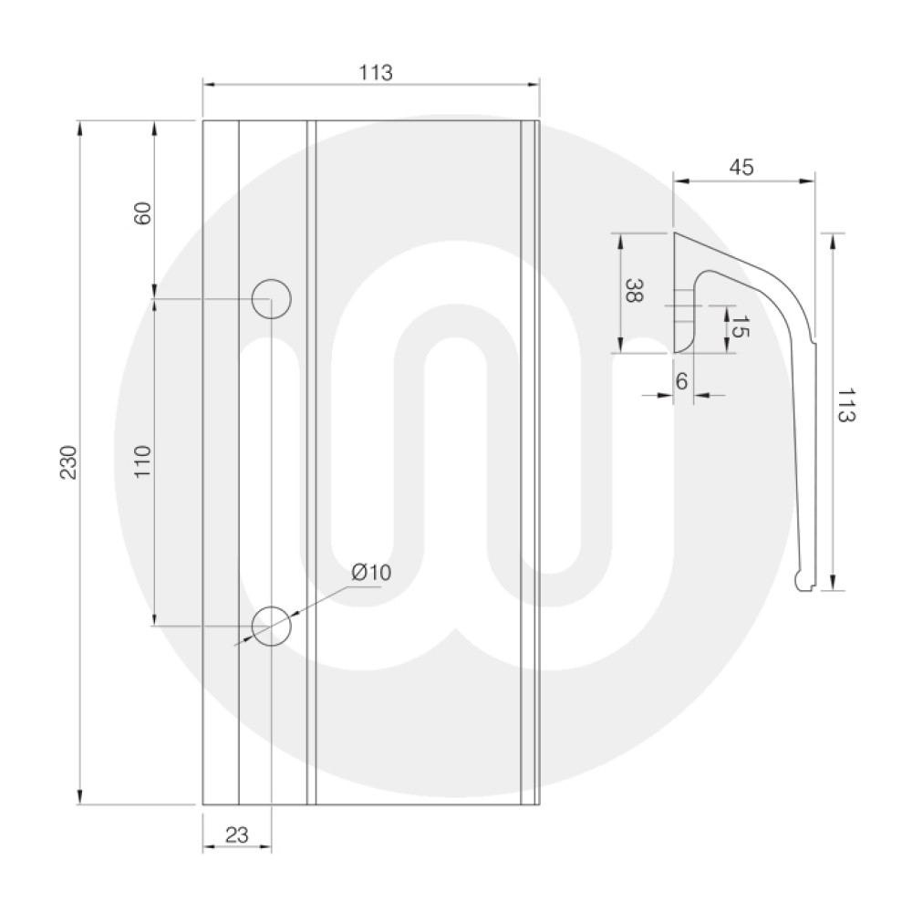 Axim HD90/HD92 Aluminium Pad Handle Set