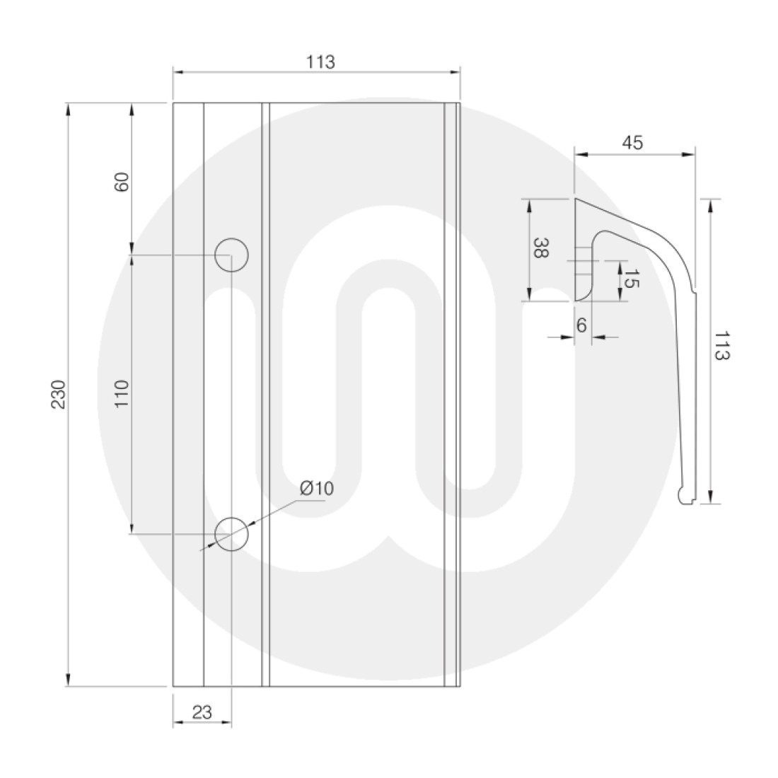 Axim HD90/HD92 Aluminium Pad Handle Set