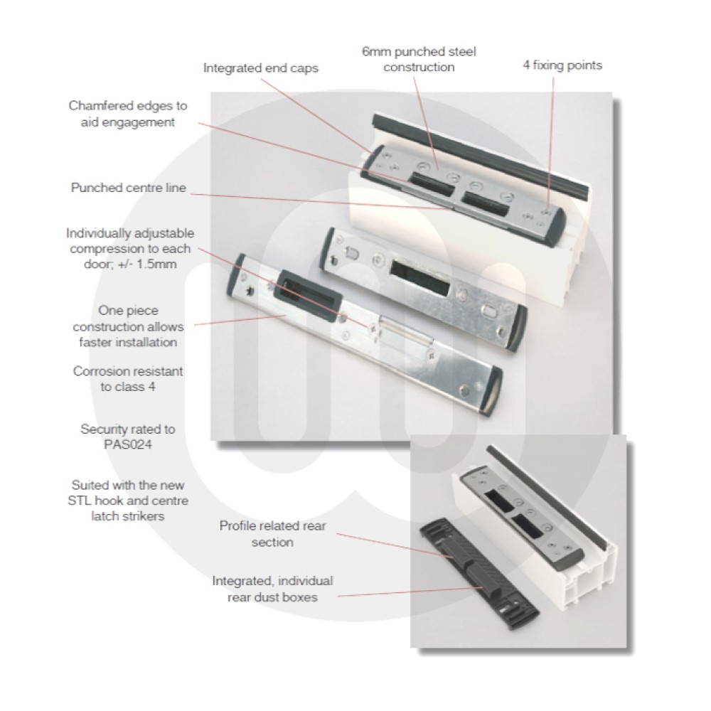 Maco C-TS Steel Hook Keep for uPVC Doors