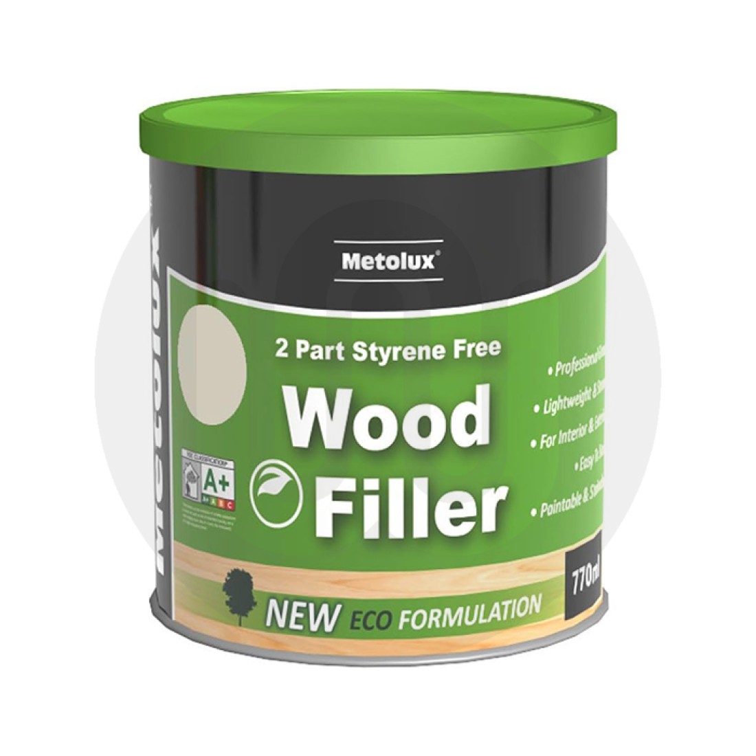 Metolux 2 Part Styrene Free Wood Filler 770ml