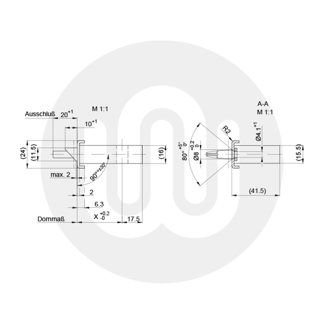 Schuco (Schueco) 241735 Claw Bolt and Pin Lock