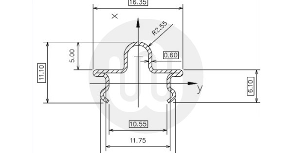 16.35mm Snap in Patio track & Slimline Patio Rollers Set