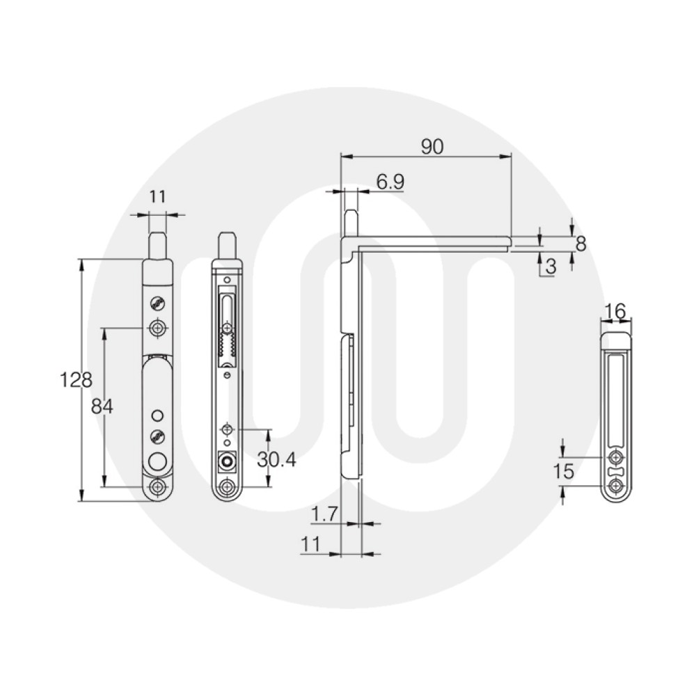 Mila iDeal Finger Operated Shootbolt – Large (Pair)