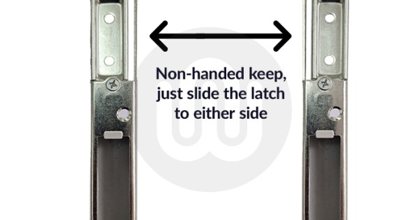 Simplefit Adjustable Non-Handed Latch Deadbolt Keeps
