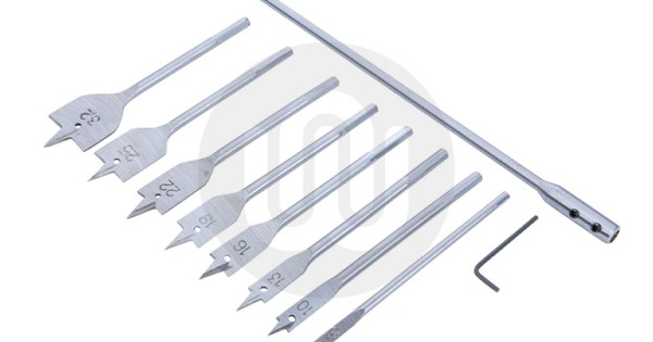 10 PCE Flat Bit Set (6-32mm)