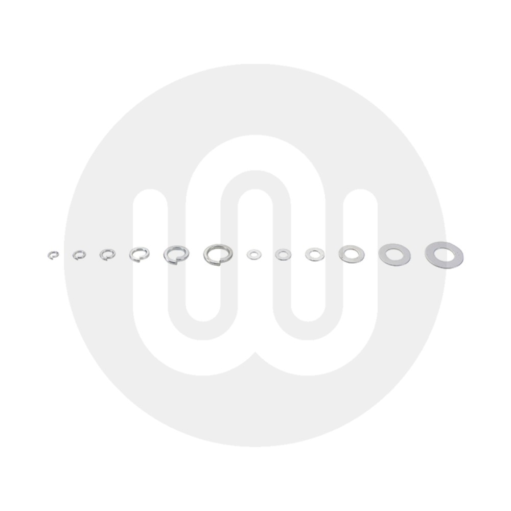 790 PCE Assorted Flat and Spring Washer Set