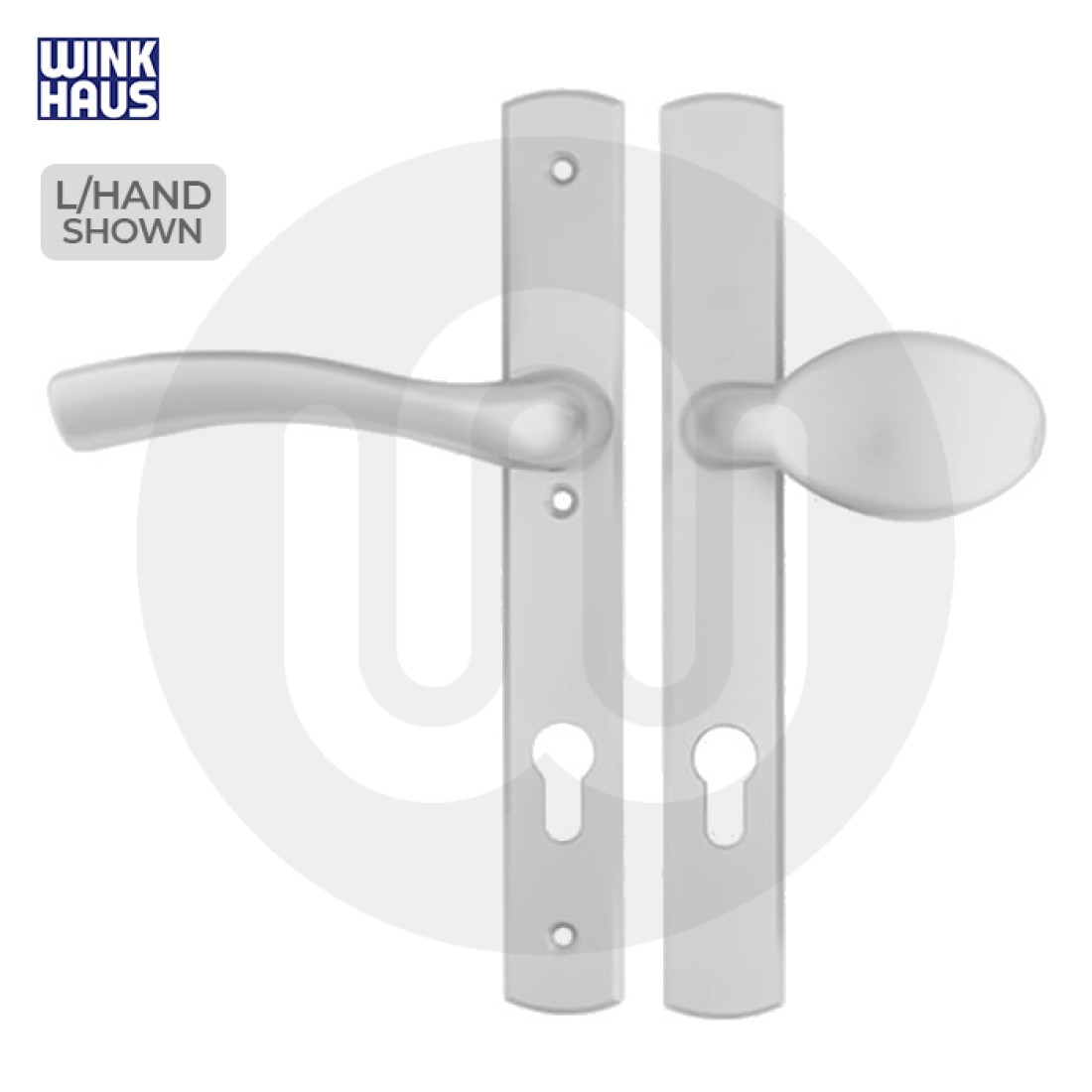 Winkhaus Palladio Inline Lever/Fixed Pad 92PZ/92PZ Door Handle (260BP ...