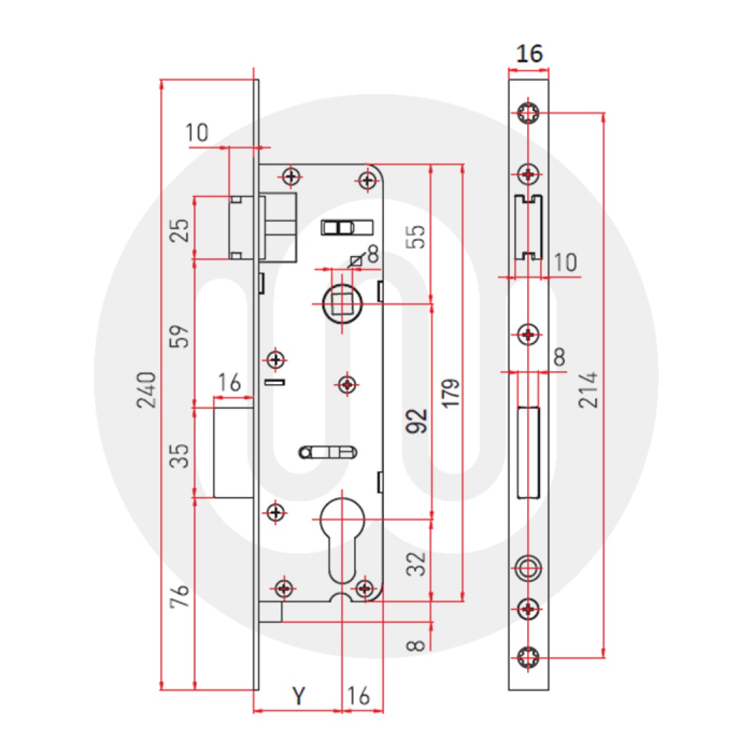 Simplefit Overnight Door Lock & Keep Set - Pack of 3