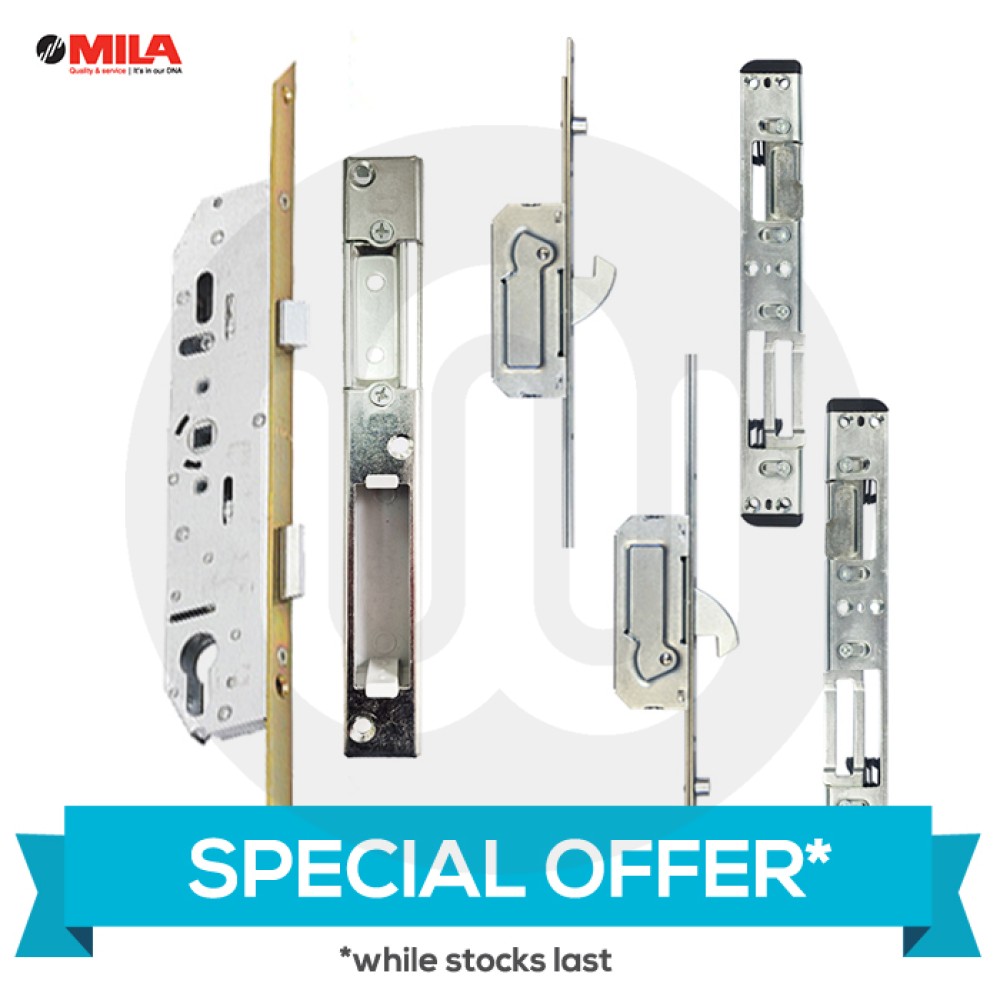 Mila Old Style 3PLACEIT Lock & Keep Set - 2 Hook 2 Roller