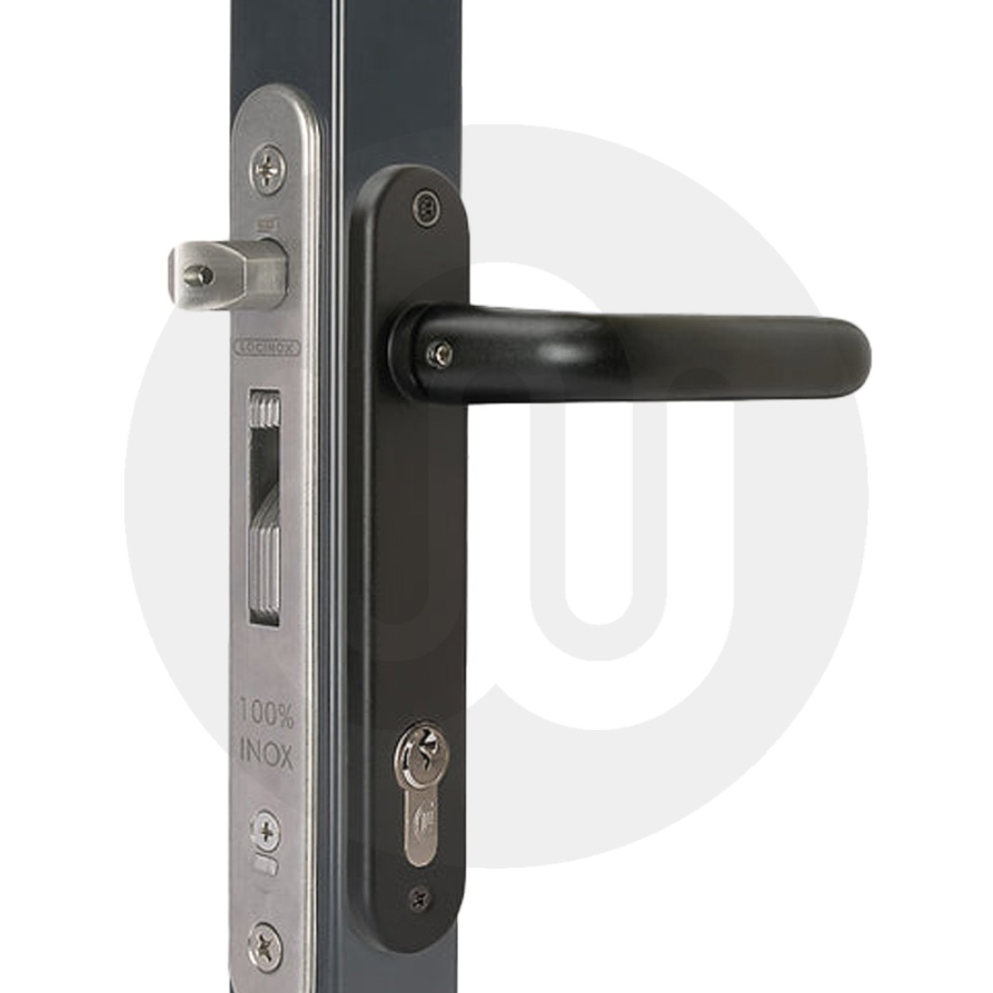 Locinox Fortylock Insert Kit Black To Suit 40mm Box Section