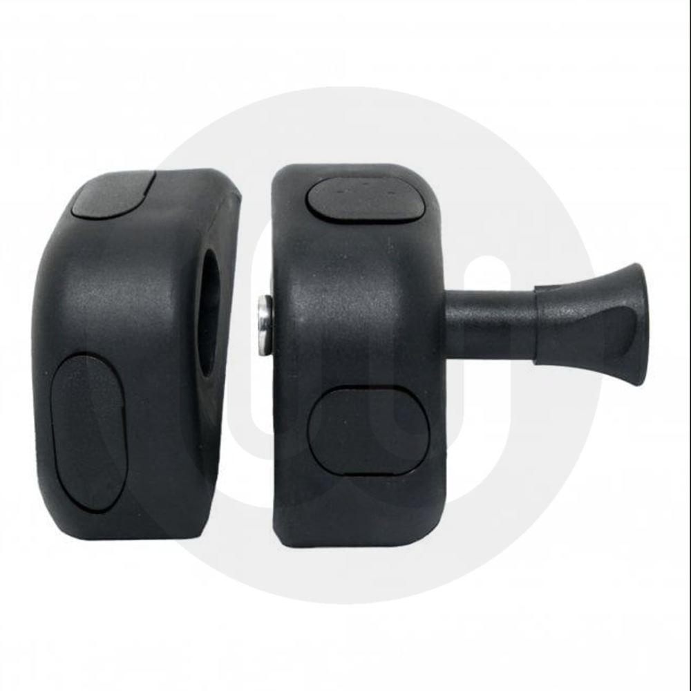 60 x 70 x 25mm Plastic Magnetic Gate Latch - Black