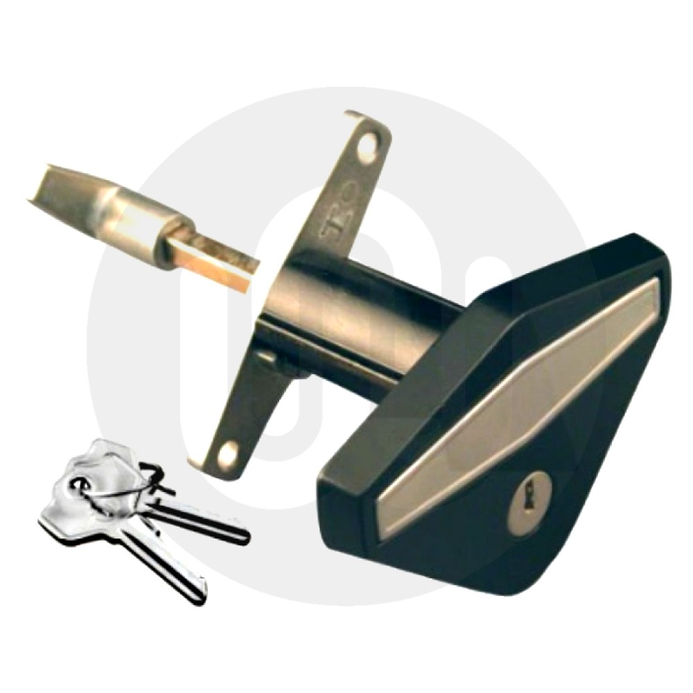 Flush Fitting Anti-Vandal Garage Door Lock