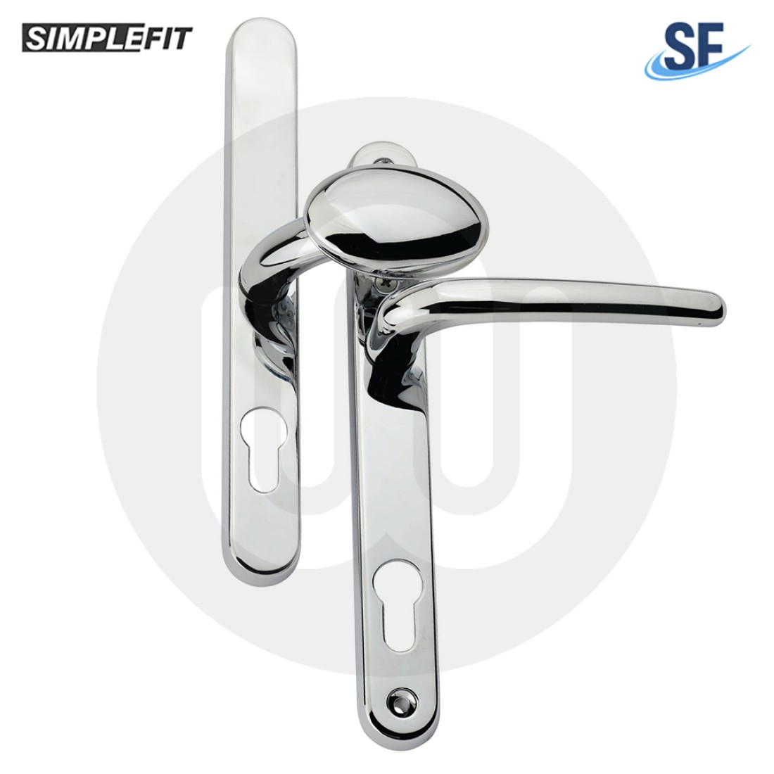 Simplefit Budget Offset Lever/Pad 92PZ/62PZ Door Handle - Medium Cover ...