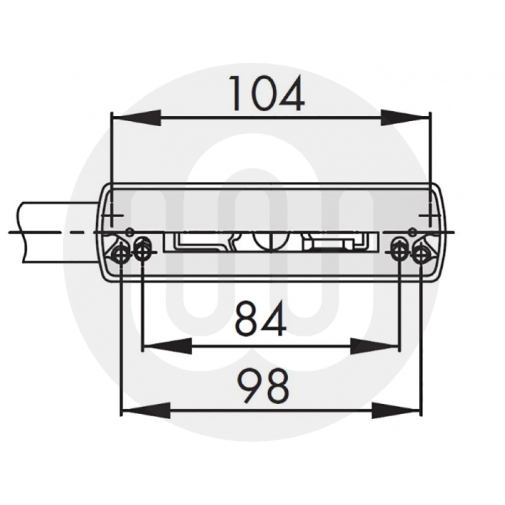 SI Aluminium Peg Window Handle - Locking