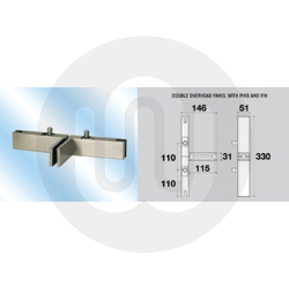 Double Overhead Panel with Pin and Fins
