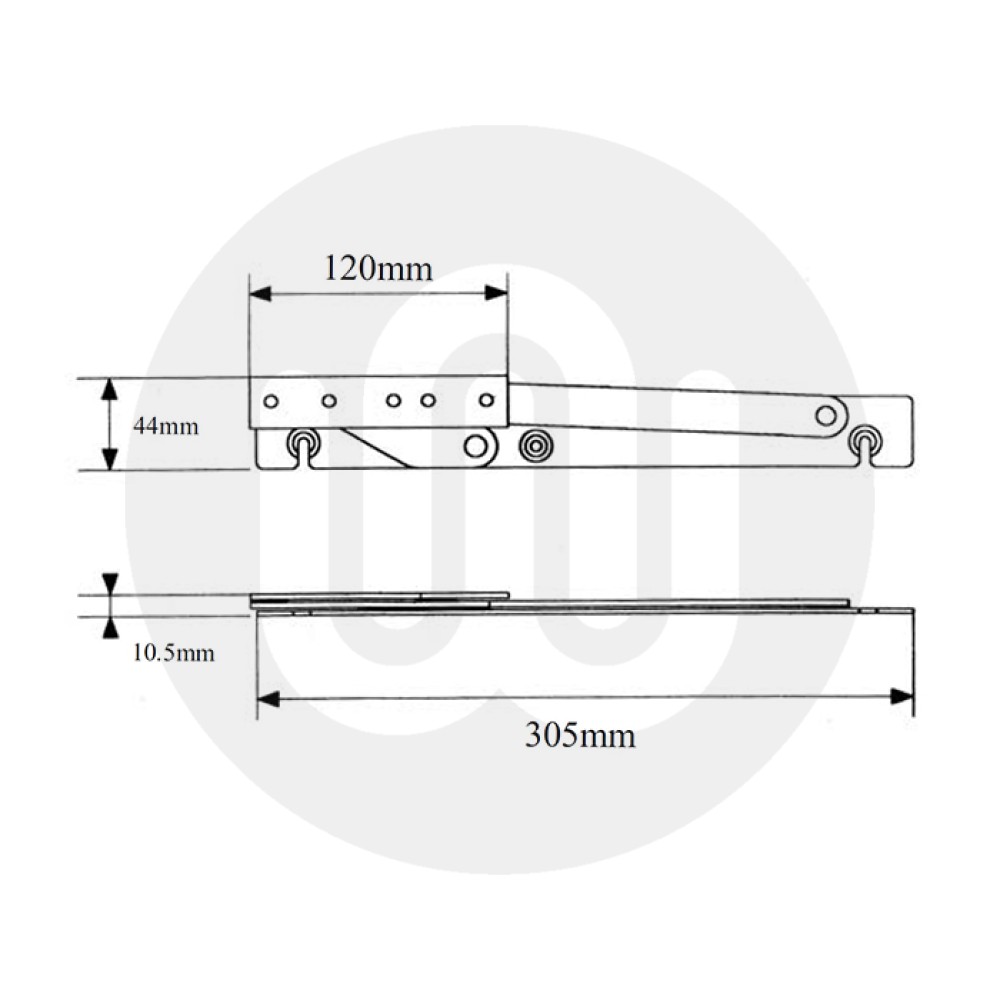 Yale Grorud 2449 Window Friction Stays