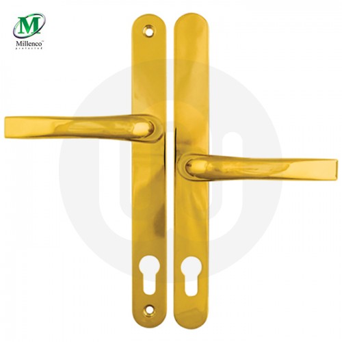 Millenco Offset Lever/Lever 117PZ/86PZ Door Handle - Large Cover (270BP ...
