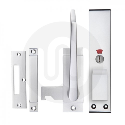 Toilet Door Lever Lock Facility Indicator Reversible