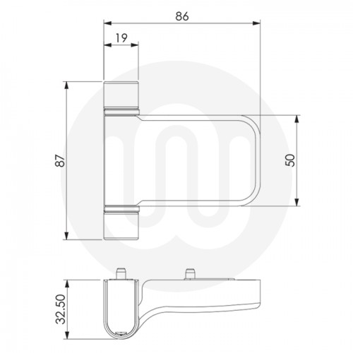 Mila Prosecure Composite Door Hinge