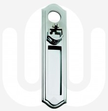 Victorian Vertical Trinity Letter Plate with Knocker