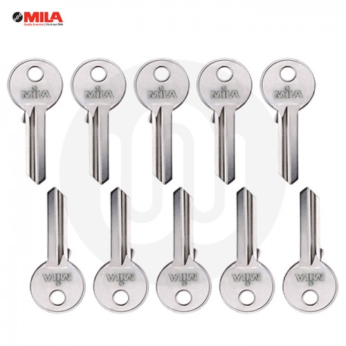 Standard Half Euro Cylinder Key Blanks - Pack of 10