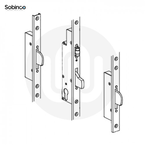 Sobinco 8400 Series 3 Deadbolt Roller Catch- U-Rail Faceplate