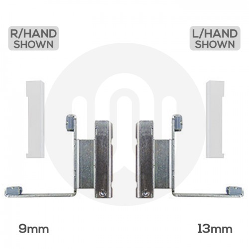 GU Uni Jet D Rebated Bottom Corner Hinge & Cover