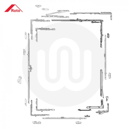 Roto Designo II Full Tilt & Turn System 13mm (Concealed Fix) - PVC ...