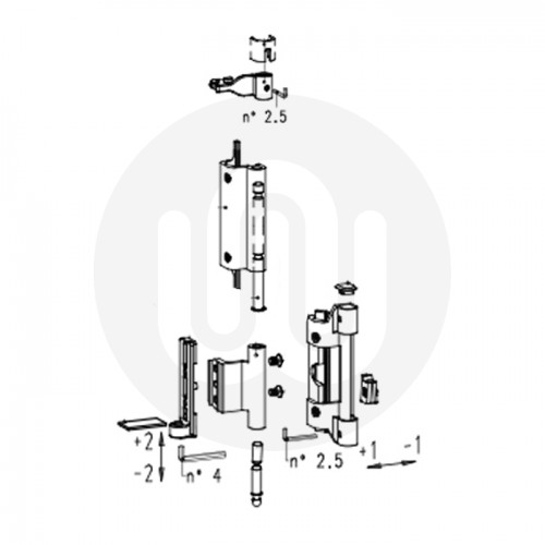Sobinco Chrono Visible Tilt Before Turn Hinge Set 35140-10/12