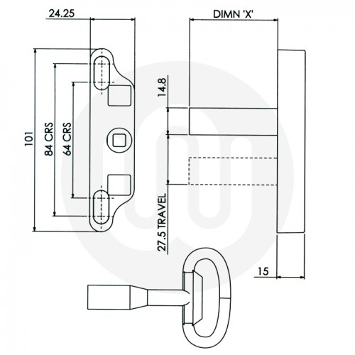 Anti-Ligature Peg Handle